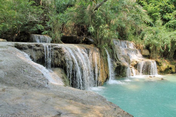 Ausflug zum Wasserfall Kuang Si bei Luang Prabang